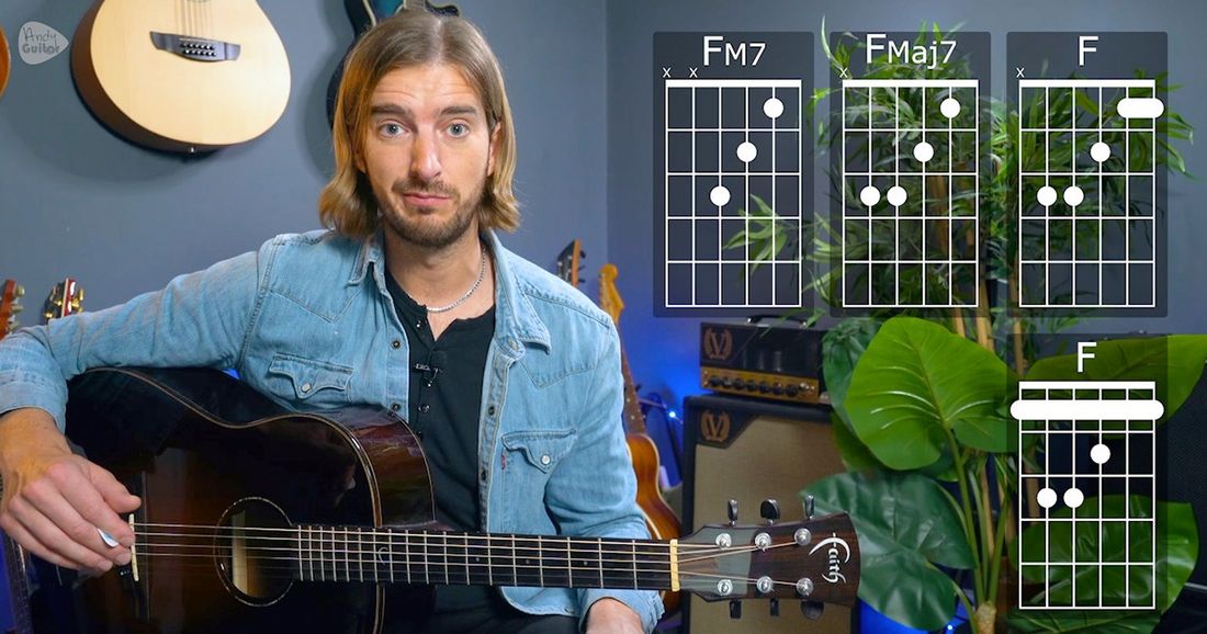 Bonus Chords - F Shape Barre Chords & Progressions | Andy Guitar