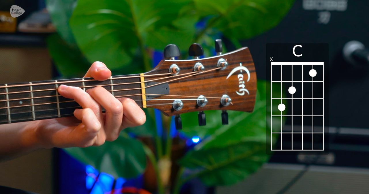 C Major Chord & Easy Fmaj7 | Andy Guitar