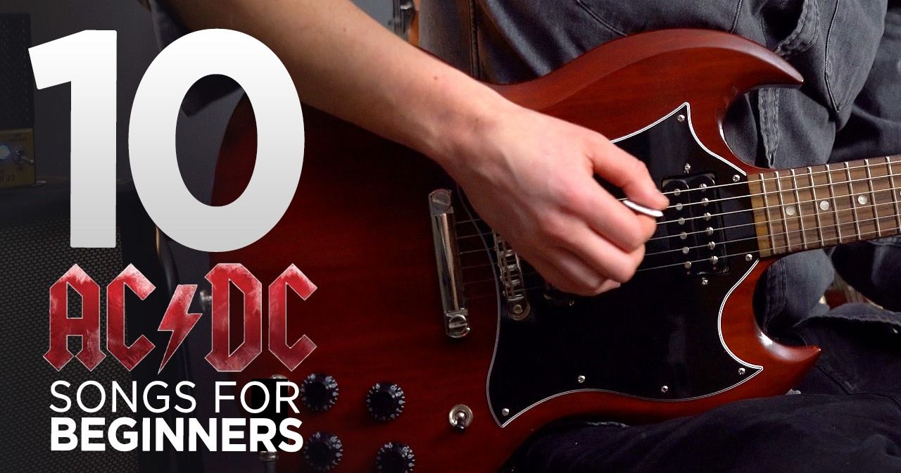 Top 10 Easy AC/DC Songs for Beginner Guitar | Andy Guitar