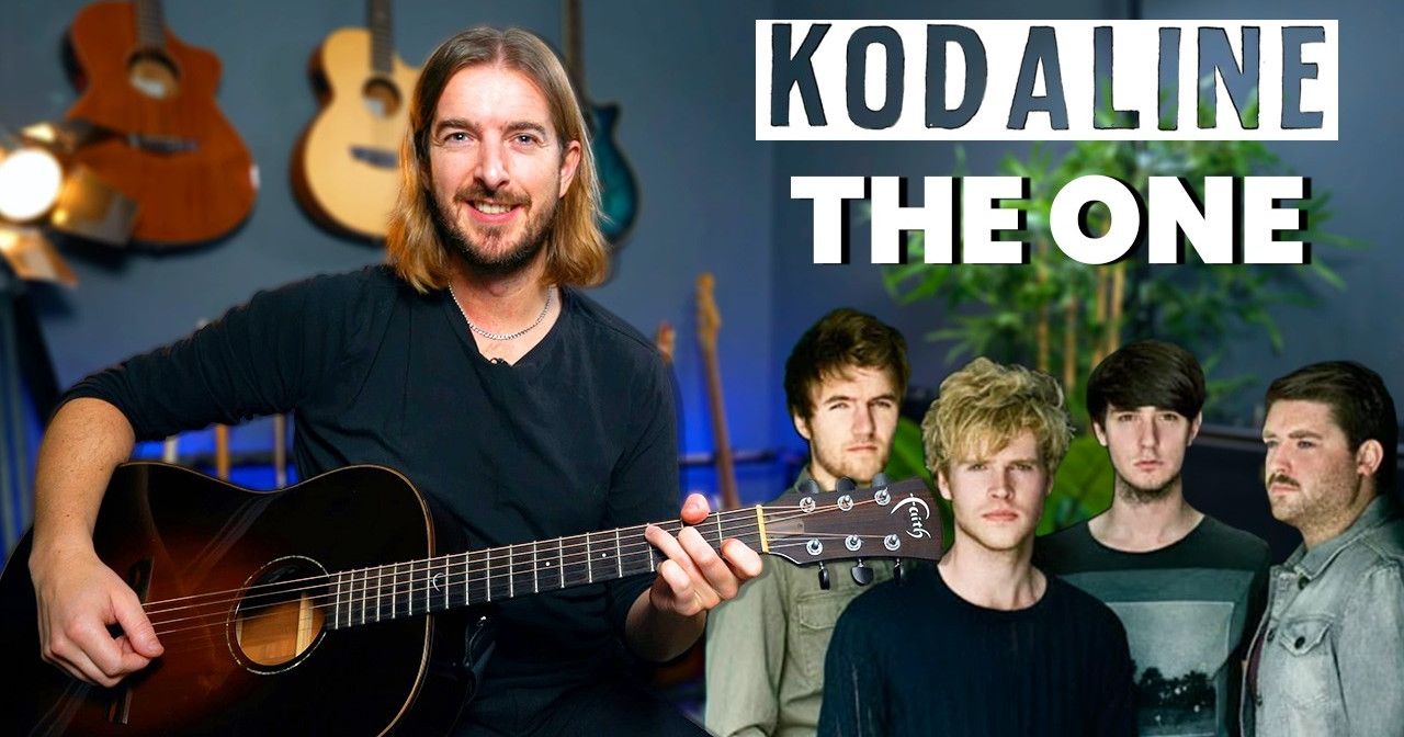 Kodaline - The One guitar tutorial with chord/ melody acoustic playing ...
