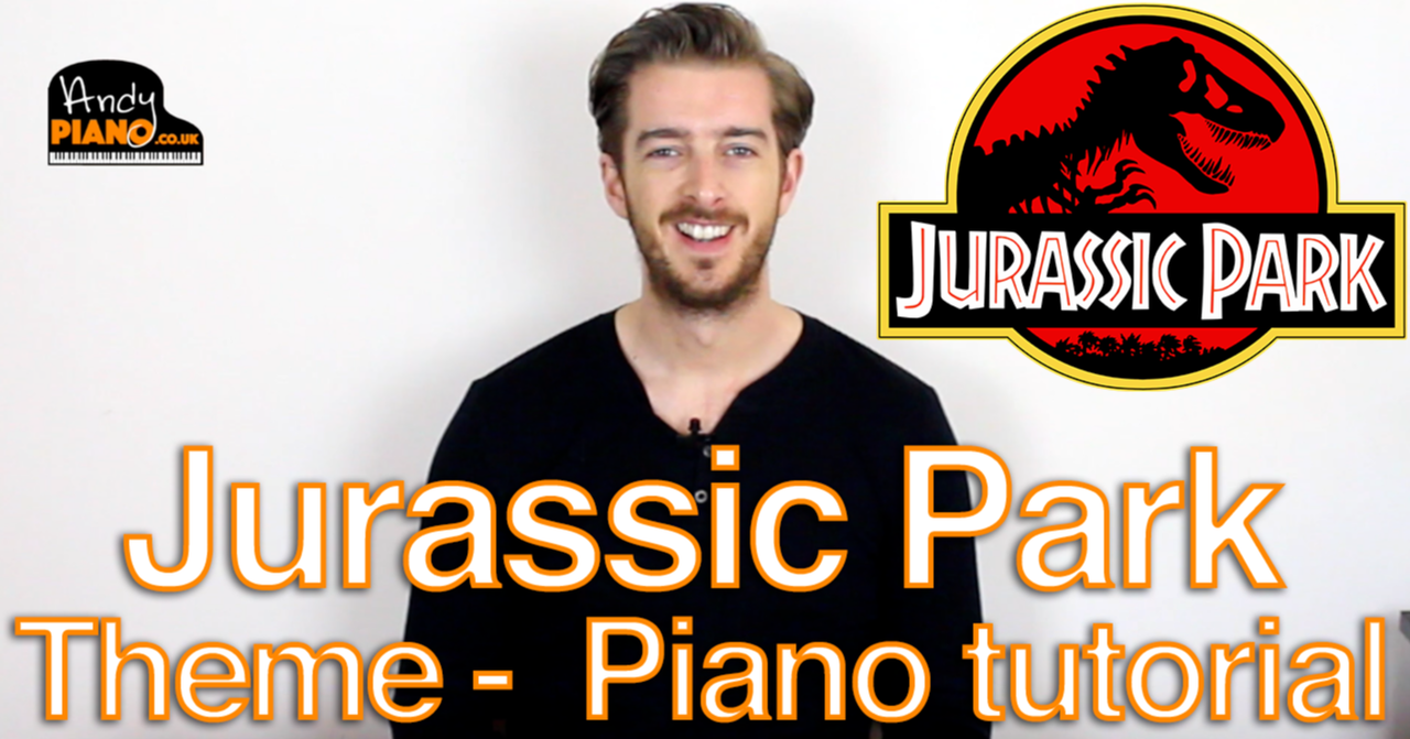 John Williams - Jurassic Park Theme Piano Lesson | Andy Guitar