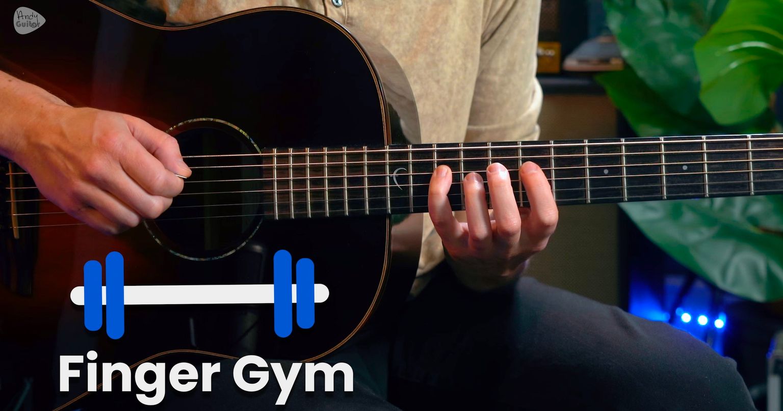 Finger Gym - Fretting Hand Stretches & Technique Tuneup | Andy Guitar