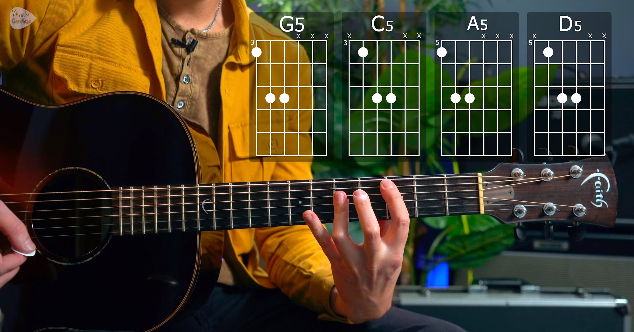 Root 6 & 5 Power Chords + Bonus Jam Track! | Andy Guitar