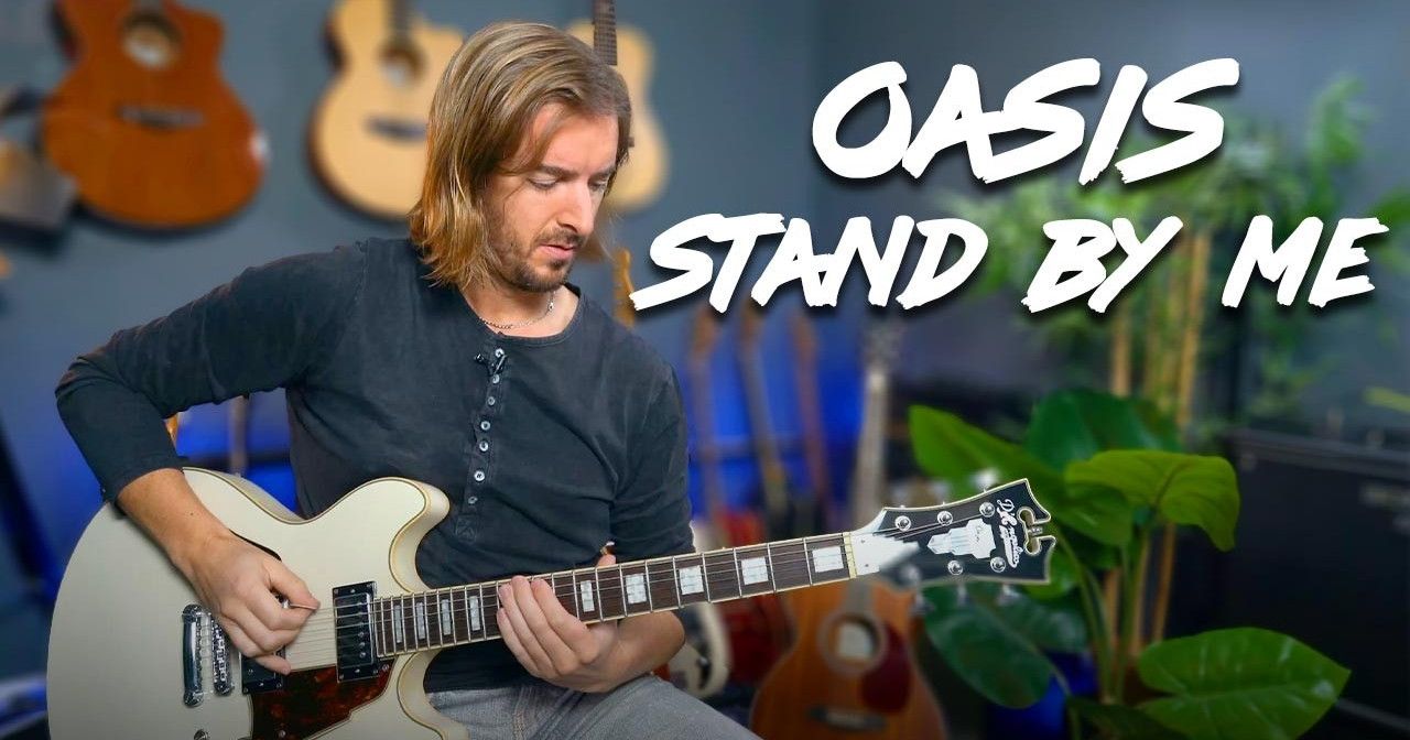 Oasis - Stand By Me guitar lesson - Chords + Solos | Andy Guitar