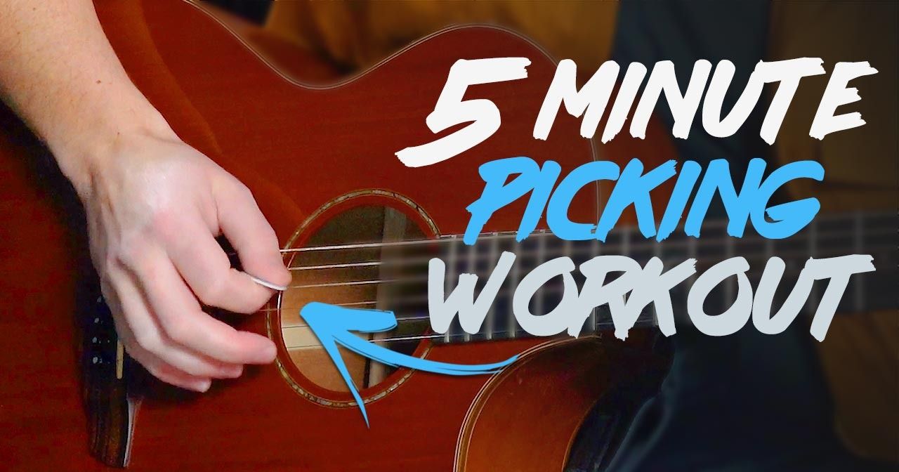 5 Minute Picking Workout For Beginners ft. Good Riddance (Time Of Your Life) by Green Day | Andy ...