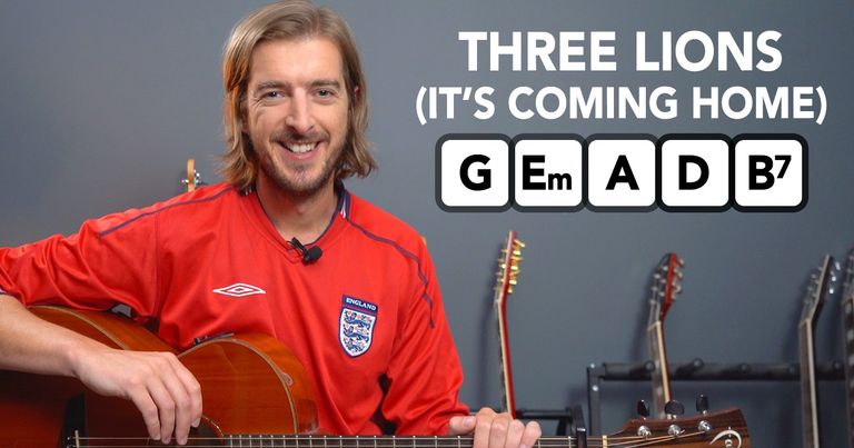 Three Lions (Football's Coming Home) - Baddiel, Skinner & The Lightning Seeds | Andy Guitar
